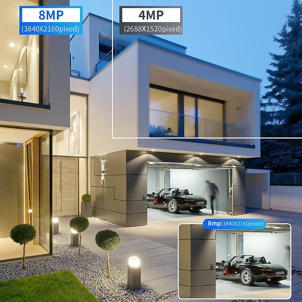 Hikvision IP Camera 8mp DS-2CD2183G2-I 2.8mm Lens AcuSense Vandal WDR Fixed Dome Network Camera PoE Camera,IR 30m,H.265+,IP67,IK10,International Version