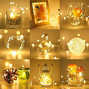 Ehome Fairy Lights USB Powered Fairy Lights Plug in 66ft 200 Led String Lights Decorative Lights for Bedroom Indoor Christmas Wedding Party Patio Window (Warm White)
