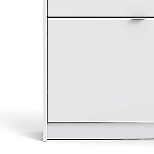 Tvilum Bright 3 Drawer Shoe Cabinet, White