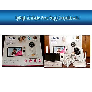 UpBright 5V AC/DC Adapter Compatible with VTech VM919HD VM919-2HD 7" Video Baby Monitor VM818HD VM818 HD RM5854HD RM5854-C 5" BU Camera PU Parent Unit VTPL VT05EUS05100 BD-0501000 Power Supply Charger