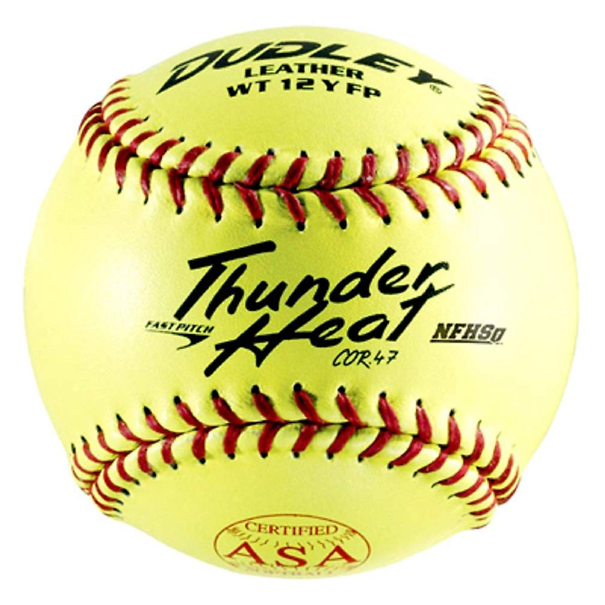 Dudley 4d147yr Poly Core Thunder Heat Softball, 12 Inch