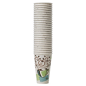 Georgia-Pacific PerfecTouch 5356DX WiseSize Coffee Design Insulated Paper Cup, 16oz Capacity (Case of 20 Packs, 25 per Pack)