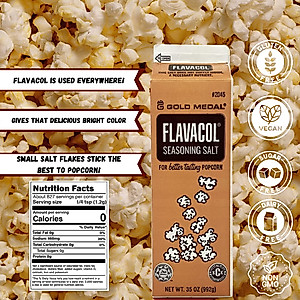 The Theater Popcorn Kit - Flavacol popcorn seasoning salt (35 oz) & Golden Barrel Butter Flavored Coconut Oil (32 oz) - Real Theater Ingredients, No Dairy, Gluten Free/Vegan, Non-GMO, Kosher