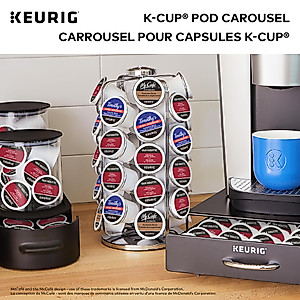 Keurig Storage Carousel, Coffee Pod Storage, Holds up to 36 Keurig K-Cup Pods, Silver