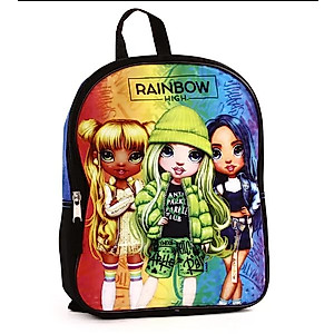 Rainbow Studios High Backpack Set for Kids, Girls - Bundle with 11 Inch Unicorn Stickers and More (Girls Elementary School) School supplies