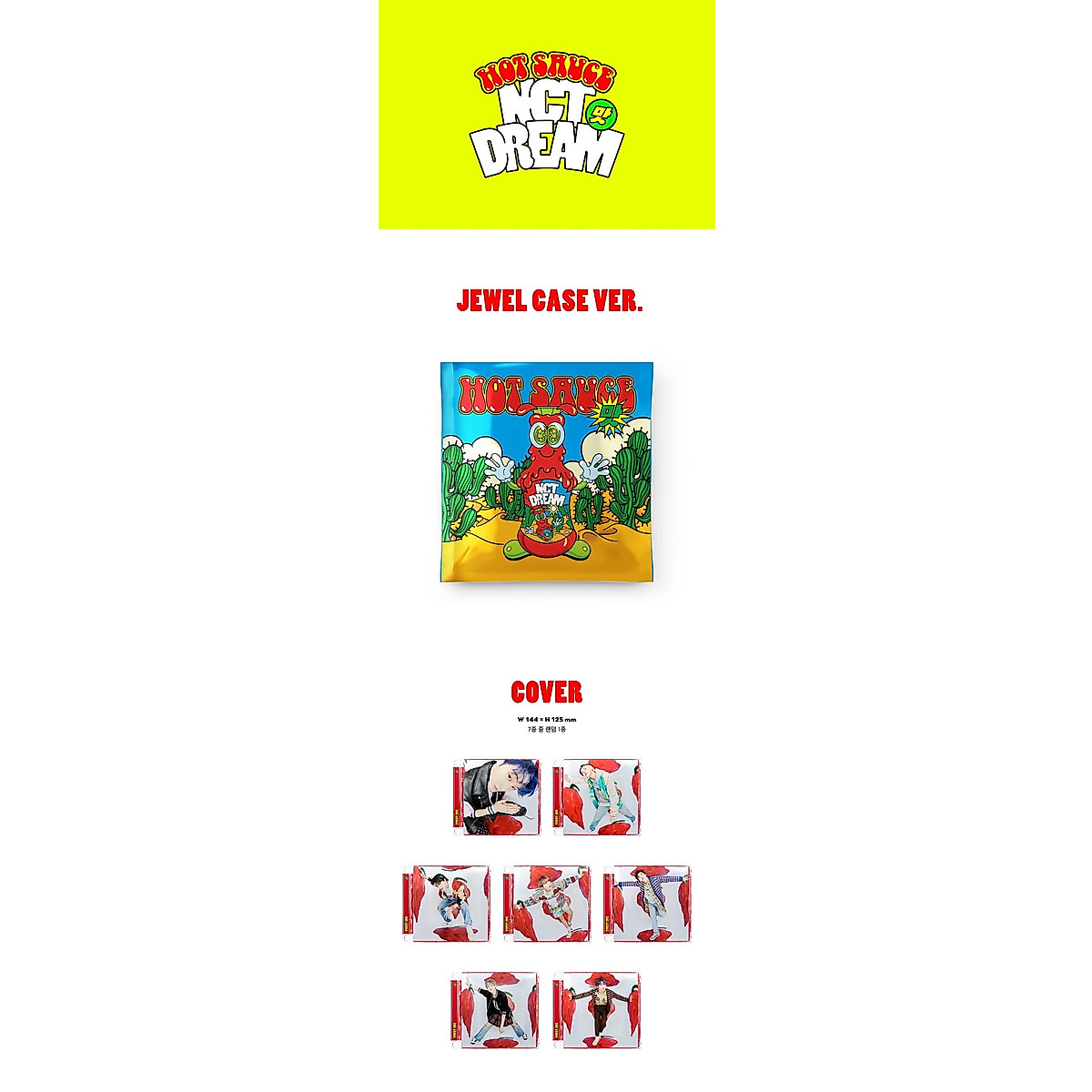 NCT DREAM - HOT SAUCE (Jewel Case Random ver. ) (Vol.1) CD