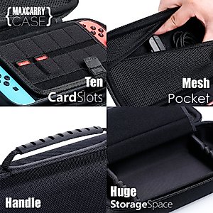 Skull & Co. GripCase OLED Bundle: A Dockable Transparent Protective Case with Replaceable Grips [to fit All Hands Sizes] for Nintendo Switch OLED Model- OLED White