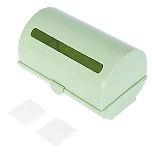 Bag Dispenser, Dog Poop Bag Dispenser Back Adhesive Wall Mount Trash Garbage Plastic Bag Storage Box Organizer Rack (Green)