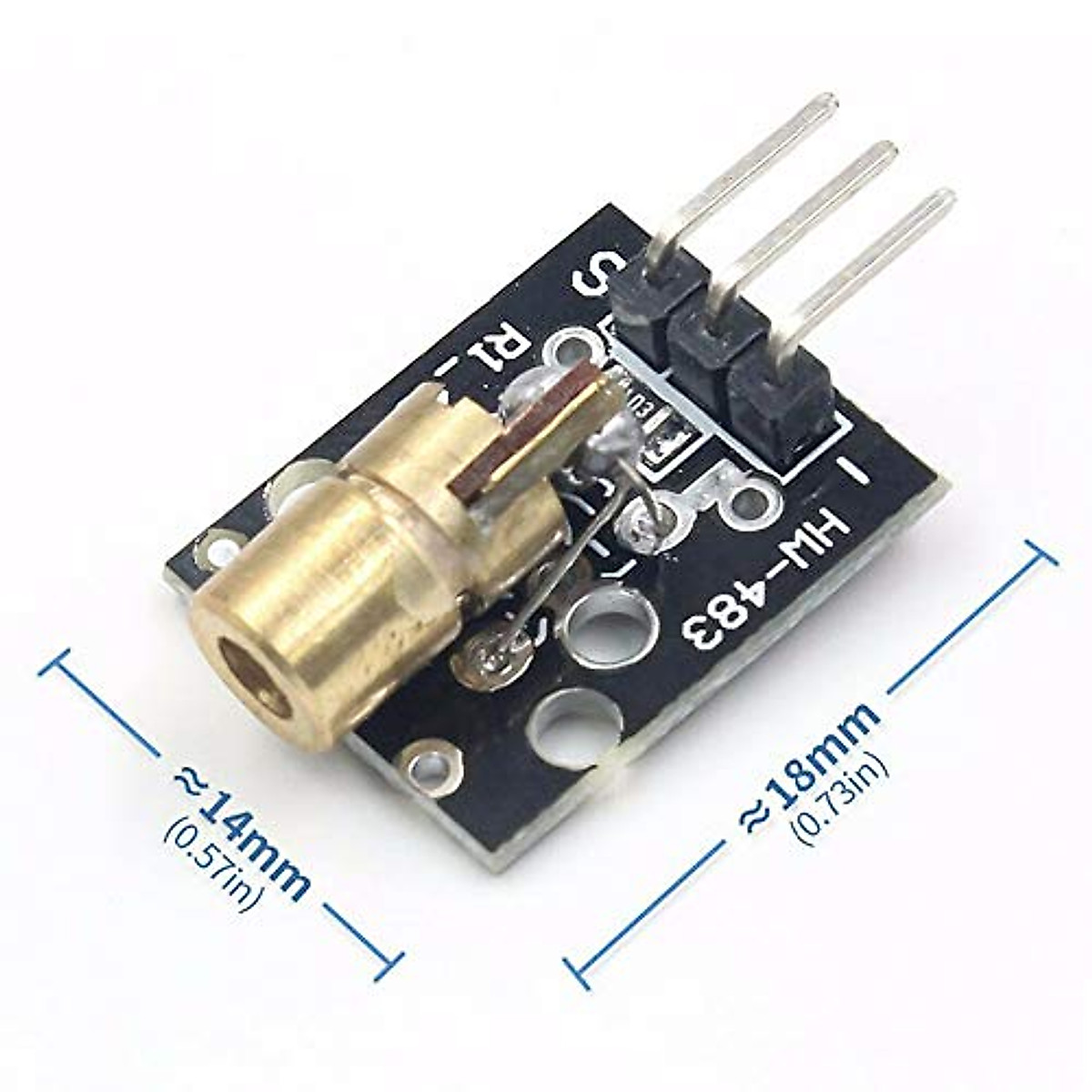 Acxico 2Sets Laser Sensor Module For Arduino AVR(KY-008 Laser ...