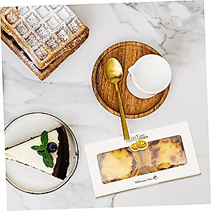 MUSISALY 25pcs Boxes Window Egg Tart Box Mini Cake Boxes Mini Muffins Window Box Bracket Gift Boxes with Lids for Presents Individual Cake Carrier Egg Tart Gift Packaging Box Cupcake Box