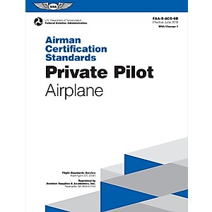 Airman Certification Standards: Private Pilot - Airplane (2024): FAA-S-ACS-6B (ASA ACS Series)