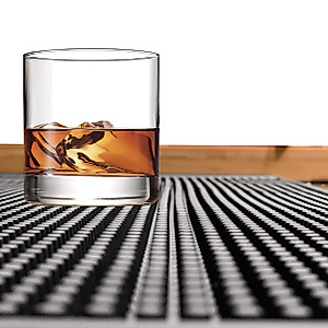 Bar Mat Silicon Graded, Heat Resistant Mat, Food Safe, Drip Mat, Restaurant, Coffee Bar Mats, and Kitchen Bar Service Mat, Spill Mat for Drying Dishes (18?X 12?)