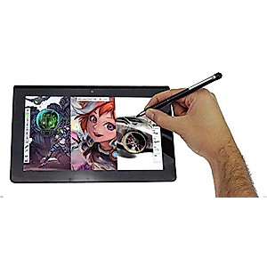 Broonel Black Rechargeable Fine Point Digital Stylus - Compatible with LULUGTI 10 Inch Android 11 Tablet