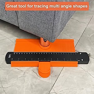 10 Inch Super Gauge Shape and Outline Tool, Contour Gauge Profile Tool with Lock, Measuring Tools Shape Duplicator Woodworking Tools for Flooring, Carpenter, Construction, Cool Gifts for Men