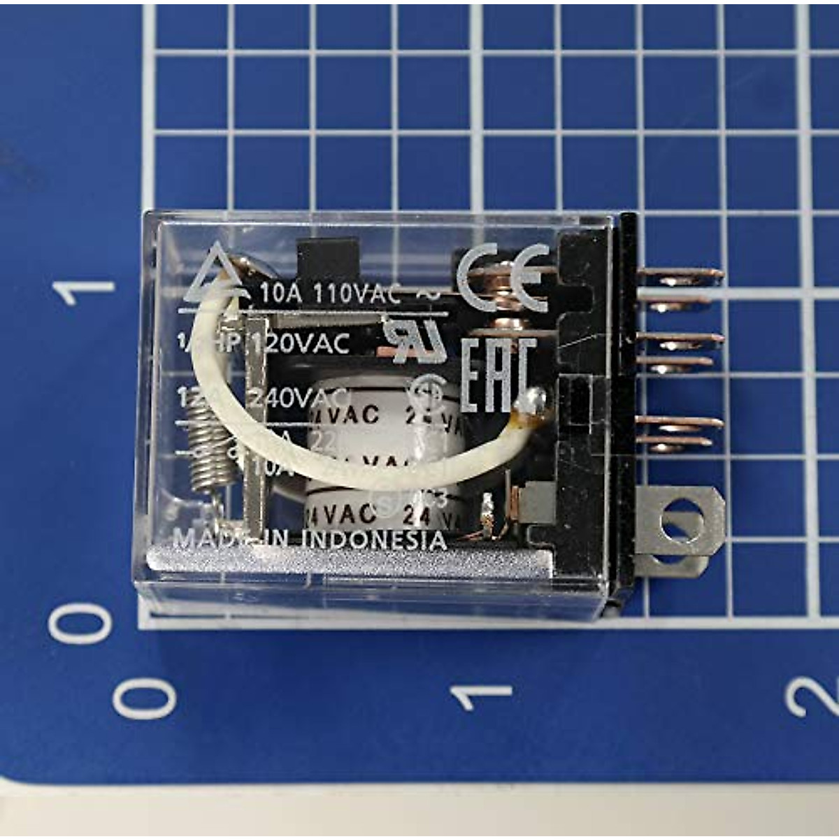 Omron LY2-AC24 (Pack of 2) General Purpose Relay, 53.8 mA at 50 Hz and 46 mA at 60 Hz Rated Load Current, 24 VAC Rated Load Voltage