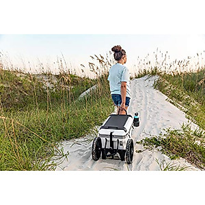 Camco Heavy-Duty Cooler Cart Kit, Includes Durable Straps and 12-Inch Wheels, White (51798)