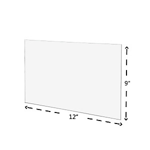 Clear Acrylic Plexiglass Sheet - 1/8" Thick Cast - 9" x 12"