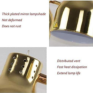 Freestanding Food Heat Lamp with 250w Bulb Food Warmer Light Heating Food Lamps for Buffet Restaurant Home Catering,Copper