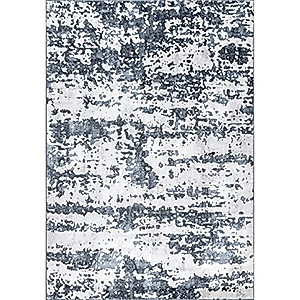 nuLOOM Ginny Contemporary Speckled Abstract Area Rug, 5' x 8', Blue
