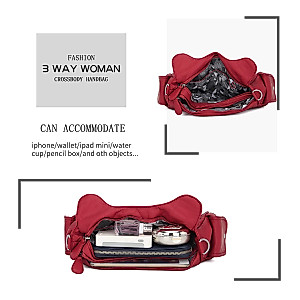 Angel Barcelo Roomy Fashion Hobo Womens Handbags Ladies Purse Satchel Shoulder Bags Tote Washed Leather Bag Red