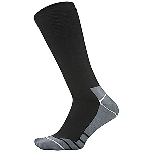 Under Armour Adult Hitch Rugged Boot Socks, 1-Pair , Black/Pitch Gray , Large