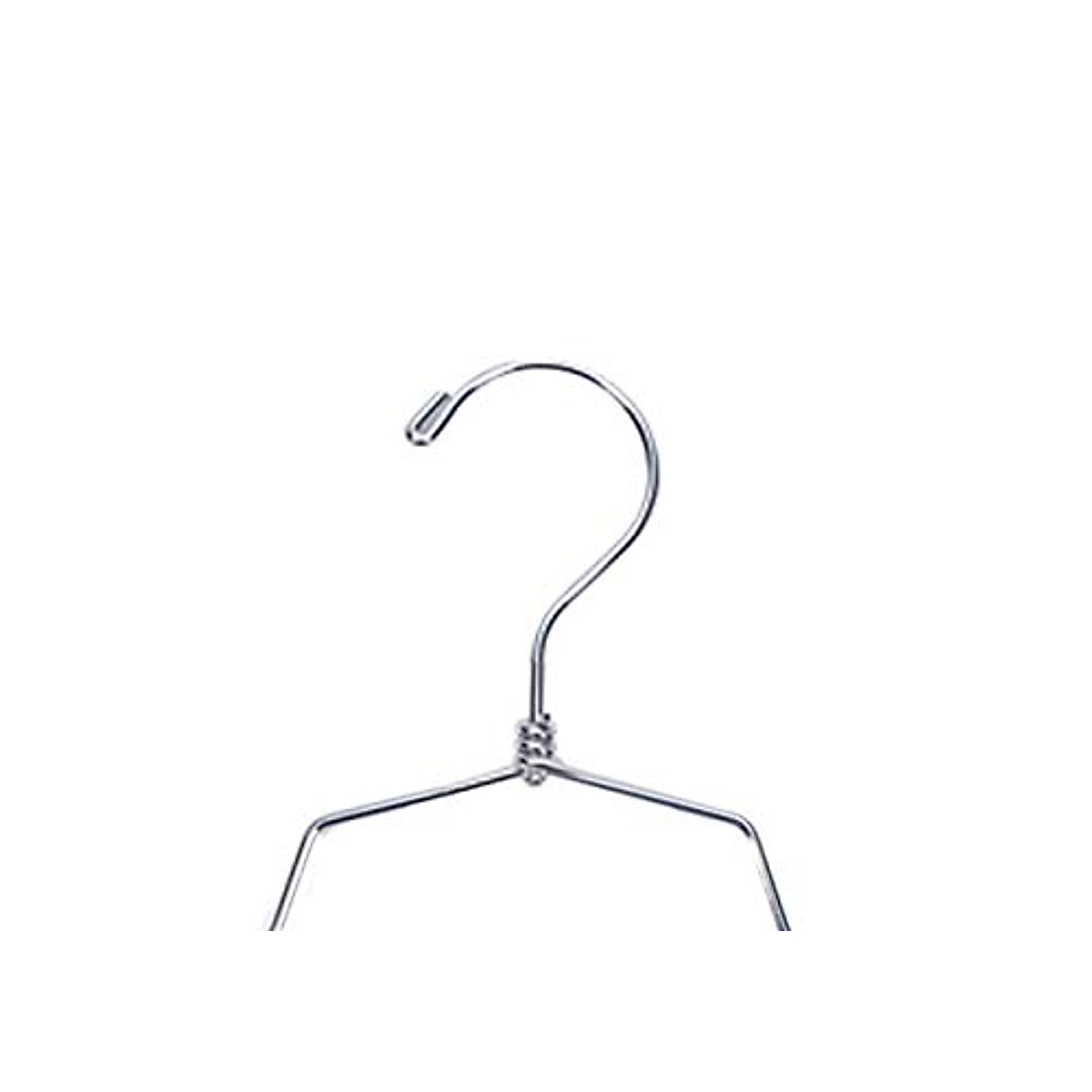 NAHANCO SLD-16HU 16” Heavy Duty Commercial Steel Metal Shirt Hanger, Chrome (Pack of 25)