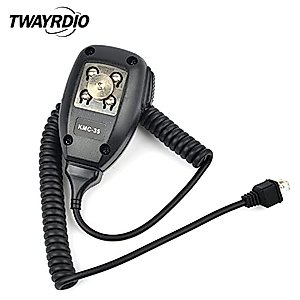 TWAYRDIO KMC-35 Standard Dynamic Mobile Radio Microphone (RJ45) Replacement Handheld Speaker MIC for Kenwood NX700 NX800 TK8180 TK7180 TK7360 TK8160