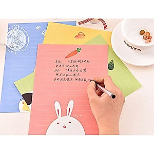 SCStyle 30 Cute Lovely Kawaii Cartoon Animal Design Version 2 Writing Stationery Paper with 15 Envelope