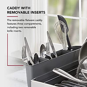 KitchenAid Full Size Stainless Steel Dish-Drying Rack, 20.47-Inch, Gray