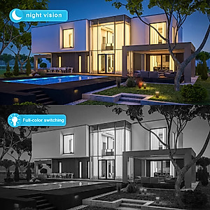 Auto Tracking WiFi IP Camera Pan Tilt Security Camera, 3MP 2K Dome Surveillance Cam, Two Way Audio Motion Detection Clear Night Vision IP66 Outdoor Waterproof by Tuya Smart App