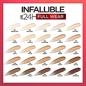L'Oreal Paris Makeup Infallible Full Wear Waterproof Matte Concealer, Vanilla