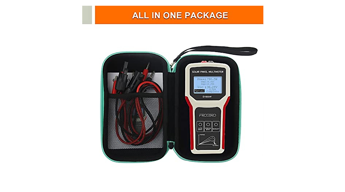 FrogBro EY800W Solar Panel Tester - Portable MPPT Multimeter with LCD