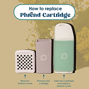 PHILTER Labs PHREND Plant-Based Personal Air Filter - Up to 500 Exhales per Filter - Silicone Mouthpiece and Reusable Aluminum Case with Patented 5-Step Odor and Smoke Eliminator System