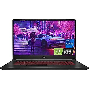 MSI 2023 Newest GF76 17.3" 144Hz FHD Gaming Laptop, Intel Core i7-12700H(> R9 6900HX), NVIDIA GeForce RTX 3060, 32GB RAM, 1TB NVMe SSD, WiFi 6, Webcam, Backlit KB, HDMI, RJ45, +CUE Accessories