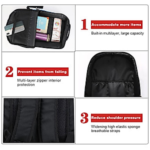 WSCSZS School Backpack Teenager Middle Book Bag for Boys and Girls