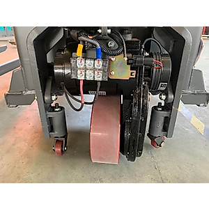 Tory Carrier Electric Pallet Jack/Truck Power Lithium Battery 3300lb Capacity 48x27 Forks Used in Warehousing and Handling-Orange Style