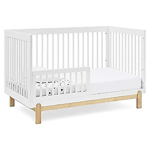 Delta Children Poppy 4-in-1 Convertible Crib, Bianca White/Natural