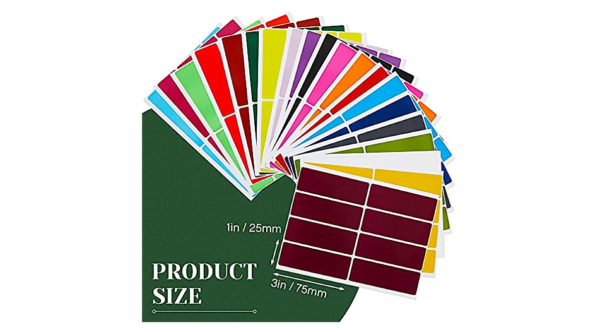 640 Color Coding Label Stickers for Organization