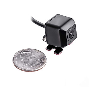 NVX XCADJ1 World's Smallest Universal Metal Car Backup Camera - 170° High Resolution Waterproof Mini Metal Backup Camera