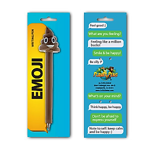 Planet Pens Poop Face Novelty Pen - Cute & Unique Kids & Adults Office Supplies Ballpoint Pen Colorful Emotion Writing Pen Instrument For School & Office