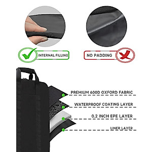 Global Storage Padded Utility Solar Panel Bag,for Jackery 100 watt Solar Panel,Double Layer Design, Can Hold 2 Battery Panels.