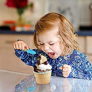 Cartoon Candy Color Ice cream bowl with spoon- ice cream bowls for kids set candy colored cute dessert bowls for summer holiday parties, gifts for children ice cream cups