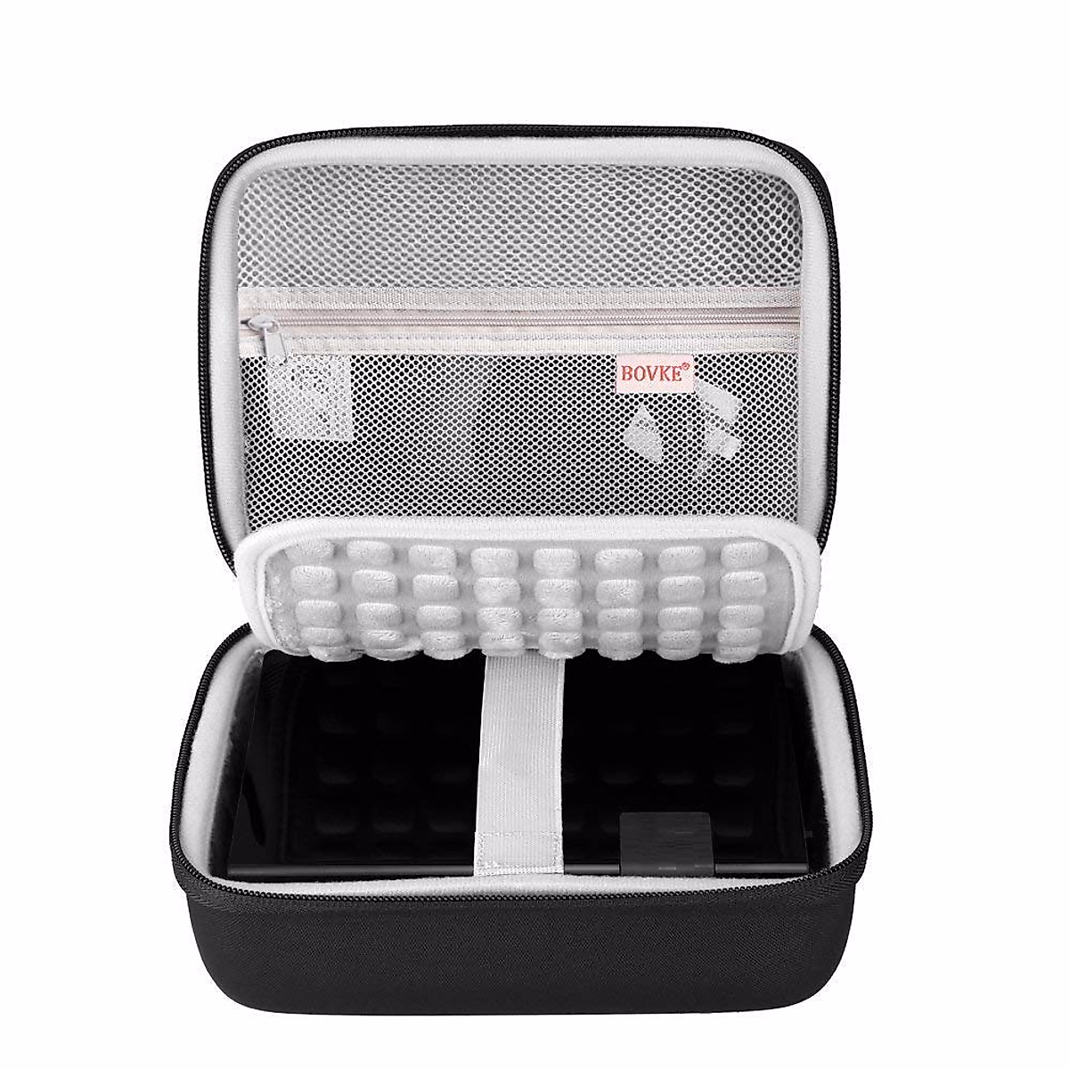 BOVKE Hard Drive Case for WD Elements My Book Seagate Expansion Desktop External Hard Drive HDD 6TB 8TB 10TB 12TB 14TB 16TB 18TB, 3.5 Inch Portable Desktop HDD Carrying Case, Black