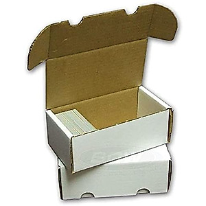 BCW 400 Count Trading Card Storage Box | Cardboard Organizer for Baseball, Basketball, Football Cards, MTG, Pokemon | Card Game Storage & Protection | Card Storage Box | Assembly Required