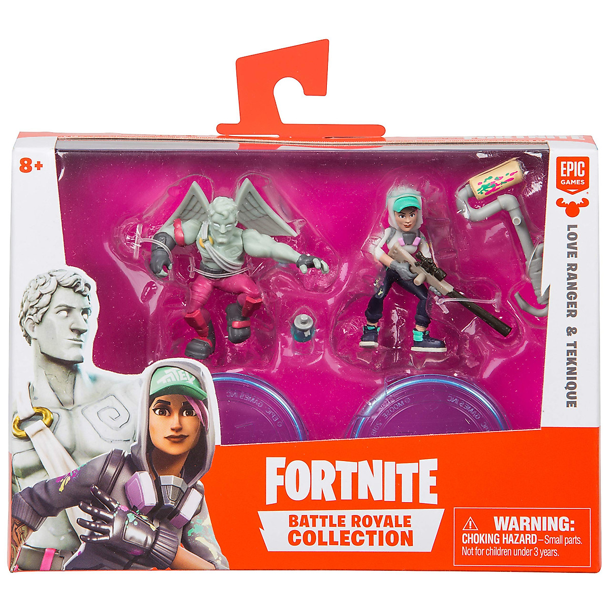 Fortnite Battle Royale Collection: Love Ranger & Teknique - 2 Pack of Action Figures