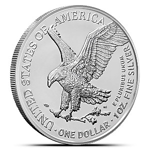 2025 - American Silver Eagle .999 Fine Silver with our Smyrnacoin Certificate of Authenticity Dollar Uncirculated US Mint