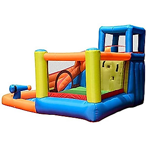 Kids Bouncy Castle Inflatable Castle Indoor and Outdoor Slide Playground Naughty Castle Large Bounce Bed Inflatable