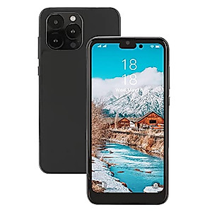 ASHATA I14 ProMax Unlocked Android Smartphone Celular, 6.3in Face Recognition Mobile Phone, 4G Net Cellphone, 2GB RAM 16GB ROM, Camera Front 2MP Rear 15MP, 2400mAh Battery (US)