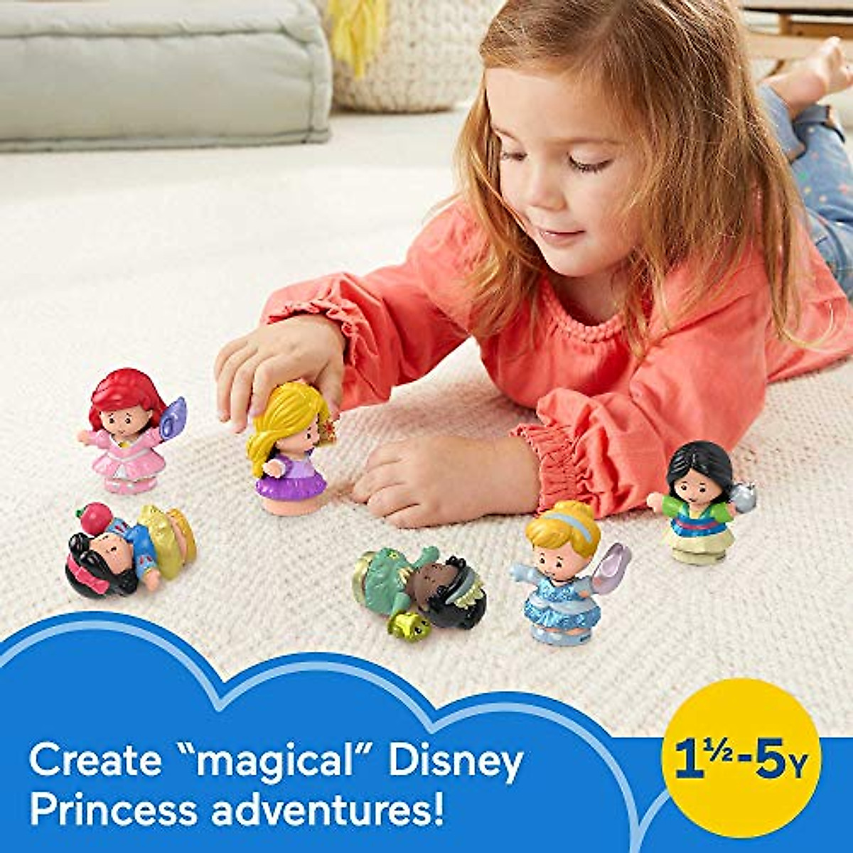 Fisher-Price Disney Princess Gift Set by Little People, 6 Character Figures for Toddlers and Preschool Kids Ages 18 Months to 5 Years [Amazon Exclusive] & Disney Frozen Elsa & Friends by Little People