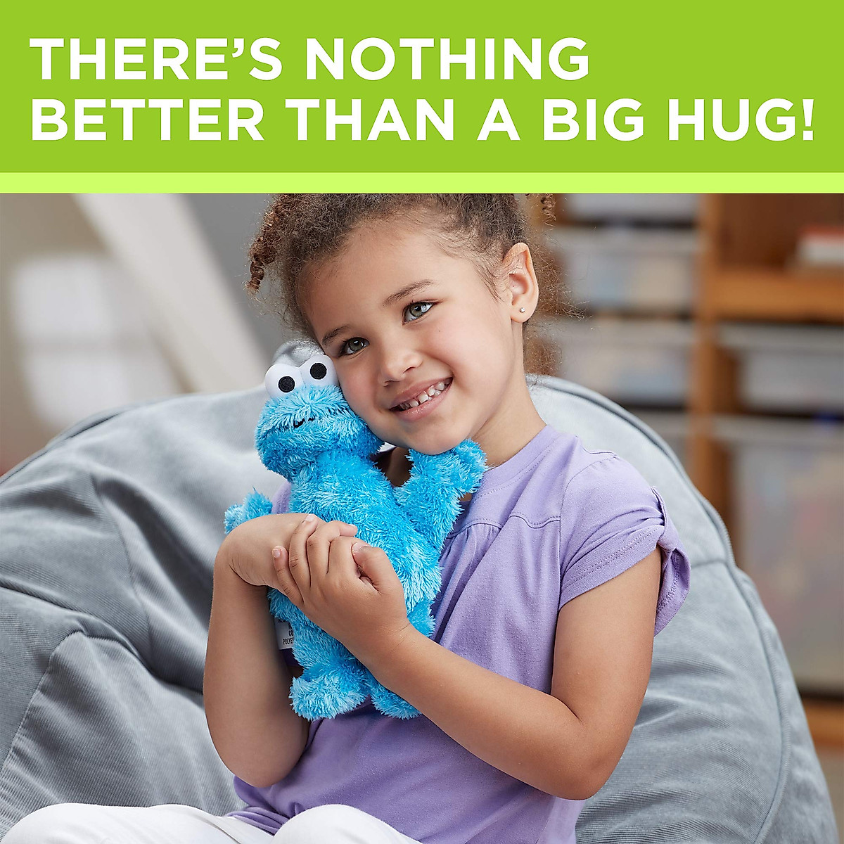 Sesame Street Playskool Let's Cuddle Cookie Monster Plush (Amazon Exclusive)